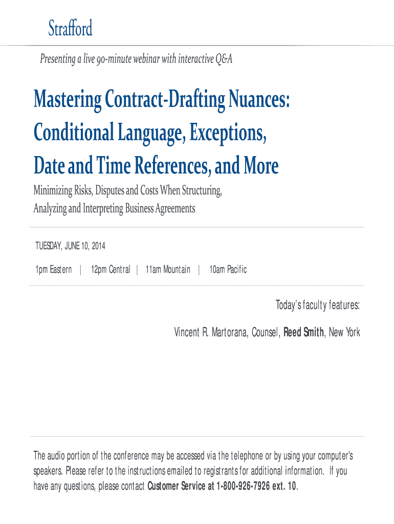 Fillable Online Mastering Contract-Drafting Nuances: Fax Email Print - pdfFiller