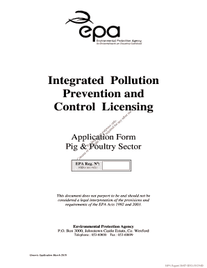 Fillable Online epa Integrated Pollution Prevention and Control ...
