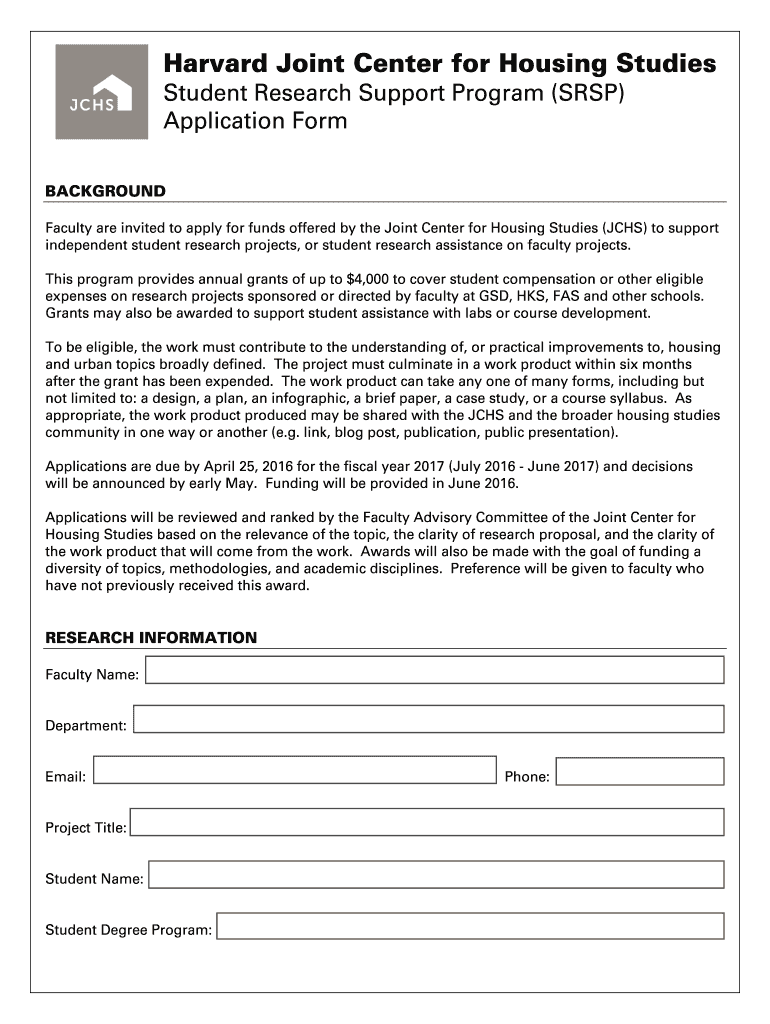 Fillable Online jchs harvard Harvard Joint Center for Housing Studies ...