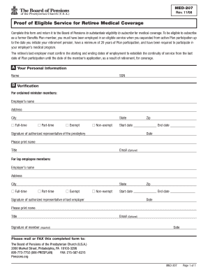 Fillable Online MED-207 Fax Email Print - pdfFiller