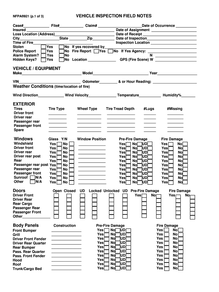 Fillable Online njiaai Inspection Field Notes-07-08 Fax Email Print ...