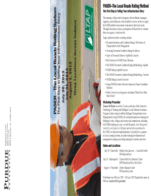 Fillable Online rebar ecn purdue PASER The Local Roads Rating Method ...