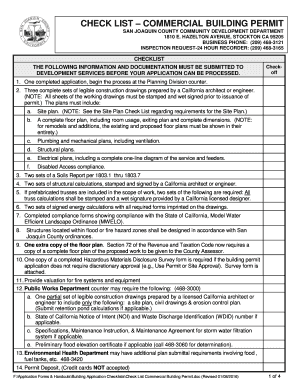 Fillable Online sjgov Application - Commercial Building Permit Fax Email Print - pdfFiller