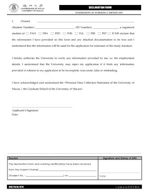 Fillable Online umac FAH FBA FED FHS FLL FSS FST - University of Macau ...