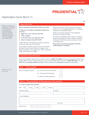 Fillable Online pruadviser co Application form (form 1) - pruadviser.co ...