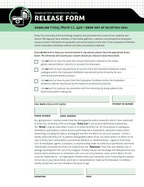 Fillable Online handbook ecuad release form - Handbook Fax Email Print ...