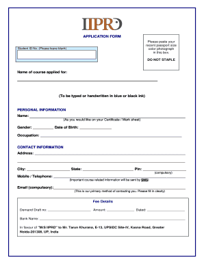 Fillable Online DO NOT STAPLE PERSONAL INFORMATION CONTACT ...