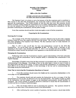 Fillable Online Republic of the Philippines SUPREME COURT GUIDE AND Fax ...