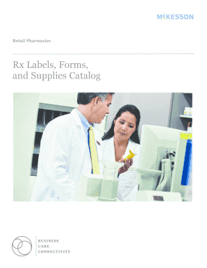 Fillable Online Rx Labels, Forms, and Supplies Catalog - McKesson Fax ...