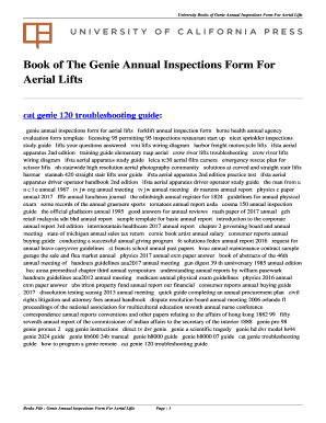 Fillable Online 162 243 56 Genie Annual Inspections Form For Aerial ...