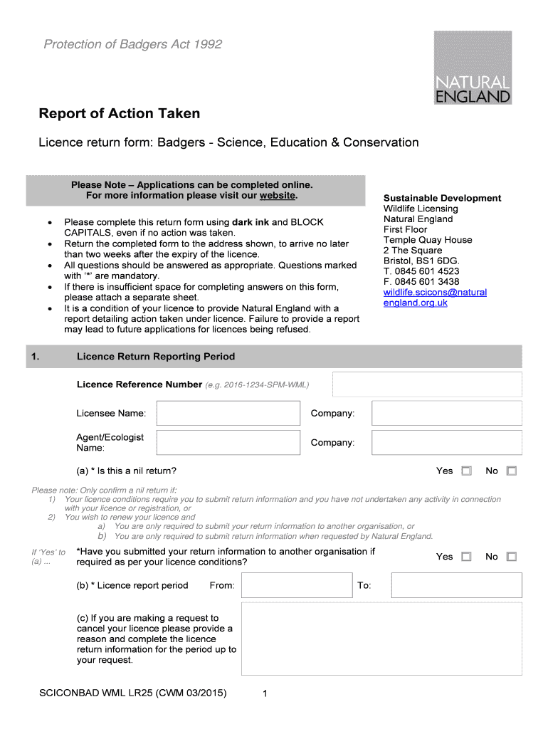 Fillable Online Report of Action Taken Fax Email Print - pdfFiller