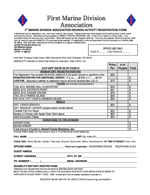 Fillable Online First Marine Division Fax Email Print - pdfFiller