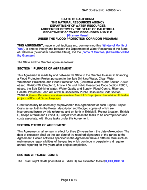 Fillable Online water ca SAP Contract No - water ca Fax Email Print - pdfFiller