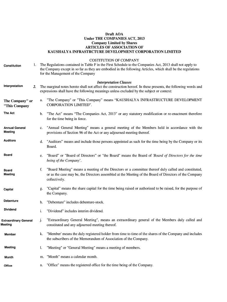 Fillable Online Draft AOA Fax Email Print - pdfFiller