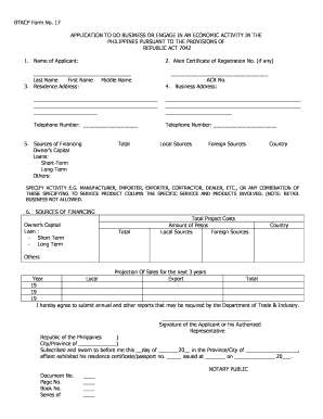 Fillable Online BTRCP Form No. 17.pdf - Amazon Web Services Fax Email ...