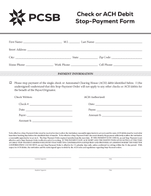 Fillable Online Check or ACH Debit Fax Email Print - pdfFiller