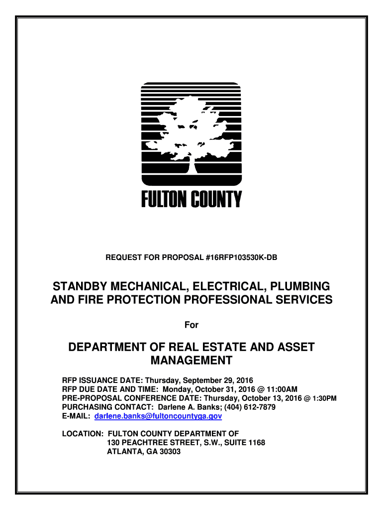 Fillable Online STANDBY MECHANICAL, ELECTRICAL, PLUMBING AND FIRE... Fax Email Print - pdfFiller