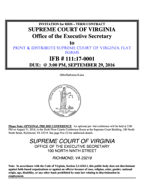 Fillable Online courts state va INVITATION for BIDS TERM CONTRACT ...