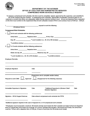 Fillable Online doi OFAS CWS Form - 160614.docx Fax Email Print - pdfFiller