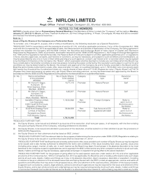 Fillable Online nirlon notice.pmd Fax Email Print - pdfFiller