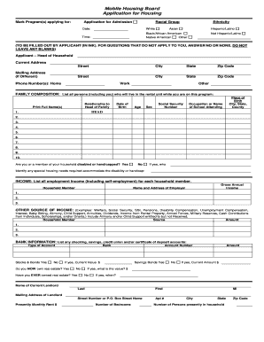 Fillable Online mobilehousing Mobile Housing Board - mobilehousing Fax ...