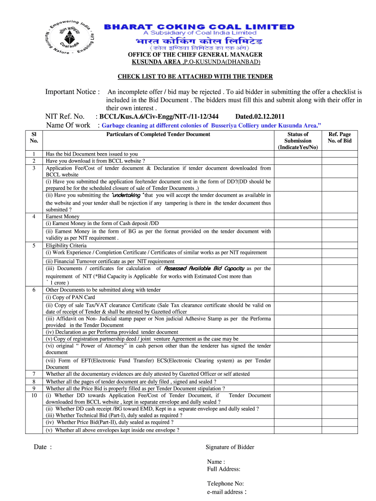 Fillable Online bcclweb Garbage cleaning at different colonies of East ...