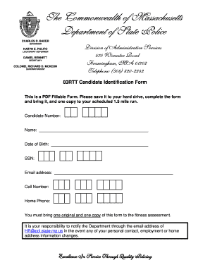 Fillable Online Candidate Identification Form Fax Email Print - pdfFiller