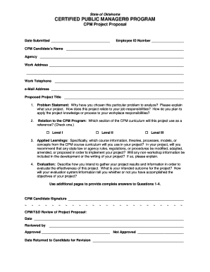 Fillable Online ok CERTIFIED PUBLIC MANAGER PROGRAM - ok Fax Email ...