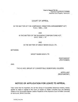 Fillable Online Supreme Court File No Fax Email Print - pdfFiller