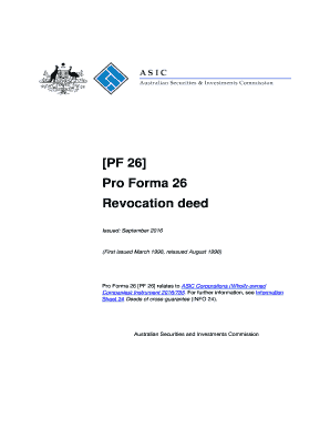 Fillable Online Pro Forma 26 Fax Email Print - pdfFiller