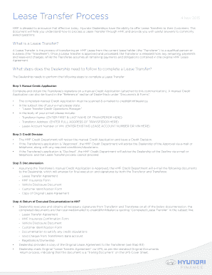 Fillable Online Lease Transfer Process Fax Email Print - pdfFiller