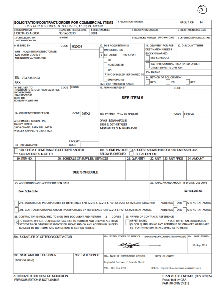 Fillable Online dod HQ0034-13-A-0038 Fax Email Print - pdfFiller