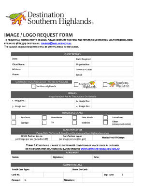 Fillable Online image / logo request form - Southern Highlands Fax Email Print - pdfFiller