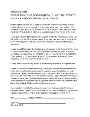 Fillable Online gomomentum PLEASE READ THIS FORM CAREFULLY, AS IT ...