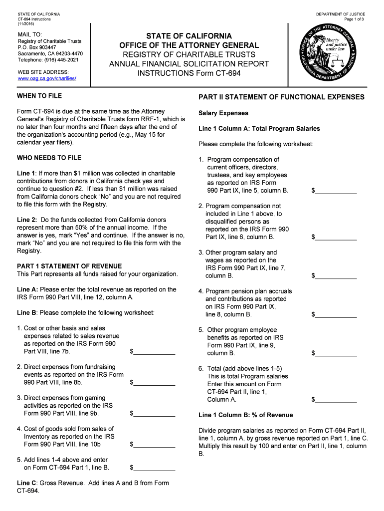 Fillable Online oag ca Instructions, pdf - Attorney General ...