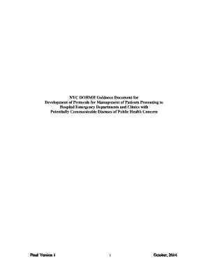 Fillable Online NYC DOHMH Screening/Isolation Guidance - NYC.gov Fax Email Print - pdfFiller