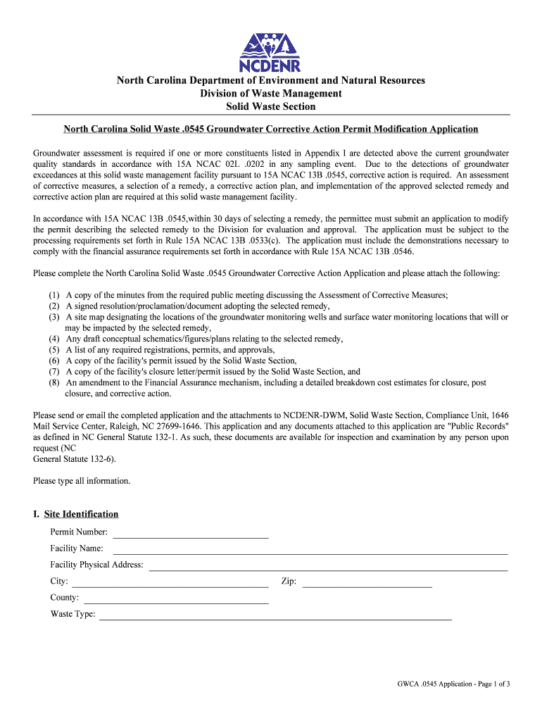 Fillable Online Solid Waste Section Fax Email Print - pdfFiller