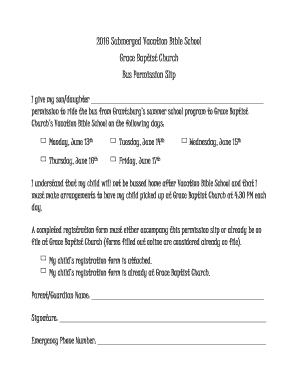 Fillable Online Bus Permission Slip.docx Fax Email Print - pdfFiller