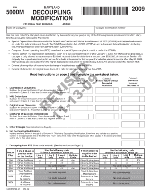 Fillable Online revised 11-13-09 - Maryland Tax Forms and Instructions ...