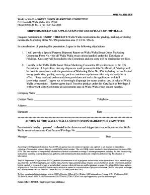 Fillable Online ams usda Form 3 App for Certificate Privilege (01-14) - ams usda Fax Email Print ...