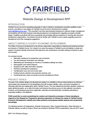 Fillable Online Website Design & Development RFP Fax Email Print ...
