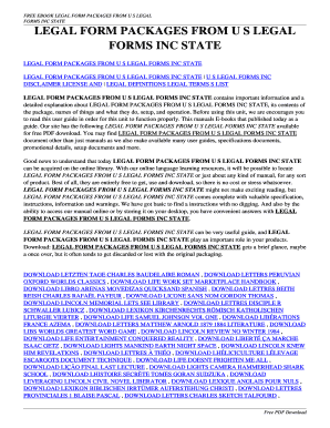 Fillable Online telscape legal form packages from u s legal forms inc ...