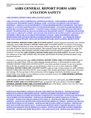 Fillable Online telscape FREE EBOOK ASRS GENERAL REPORT FORM ASRS ...