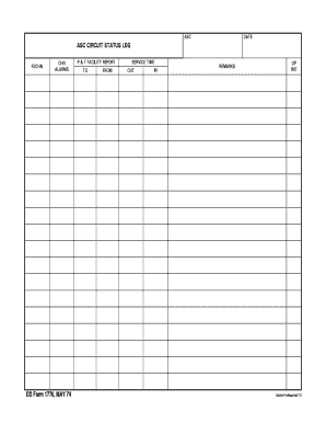 Fillable Online dtic DD Form 1776, ASC Circuit Status Log, May 1974 Fax ...