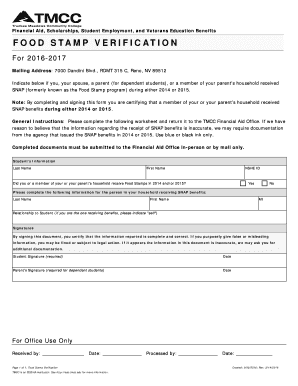 Fillable Online tmcc Financial Aid, Scholarships, Student Employment, and Veterans Education ...