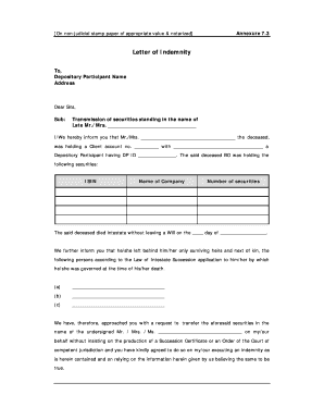 Fillable Online On non-judicial stamp paper of appropriate value ...