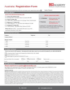 Fillable Online Effective Specification selling - BCI Australia Fax Email Print - pdfFiller