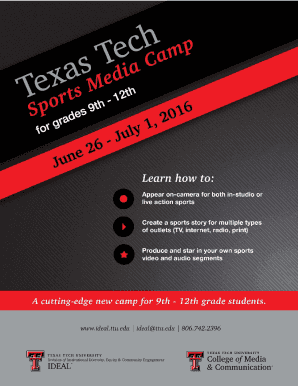 Fillable Online depts ttu here - Texas Tech University Departments Fax ...