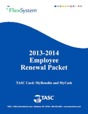 Fillable Online TASC Card: MyBenefits and MyCash Fax Email Print ...