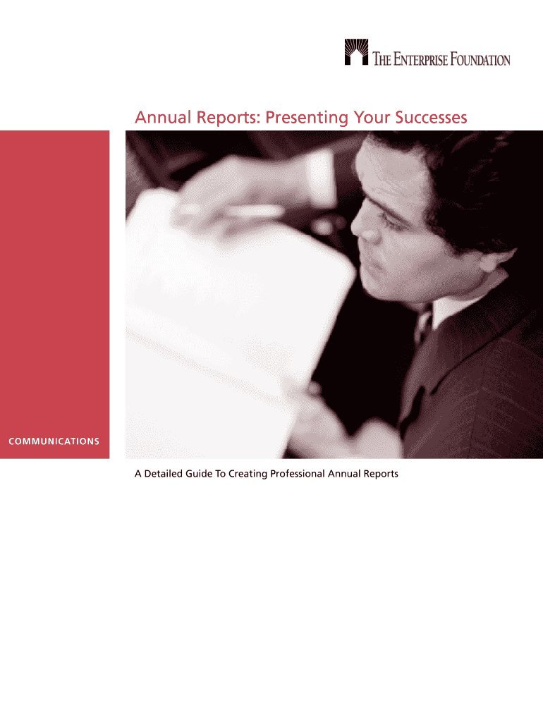 Fillable Online Annual Reports: Presenting Your Successes Fax Email Print - pdfFiller